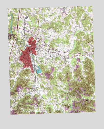 Corbin, KY Topographic Map - TopoQuest