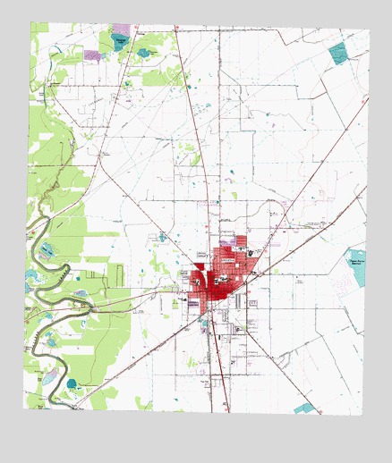 Angleton, TX Topographic Map - TopoQuest