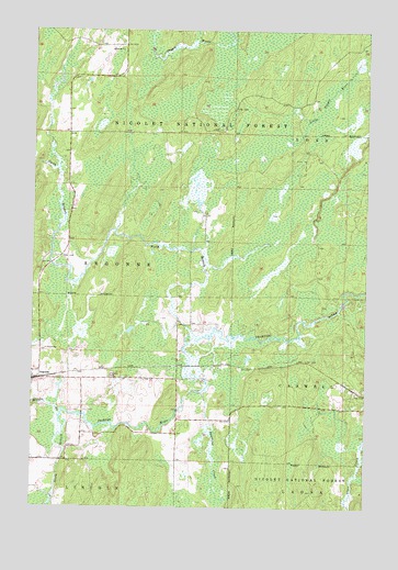 Crandon NE, WI Topographic Map - TopoQuest