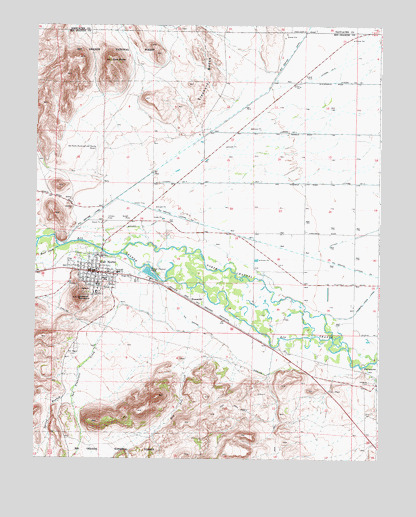 Del Norte, CO Topographic Map - TopoQuest