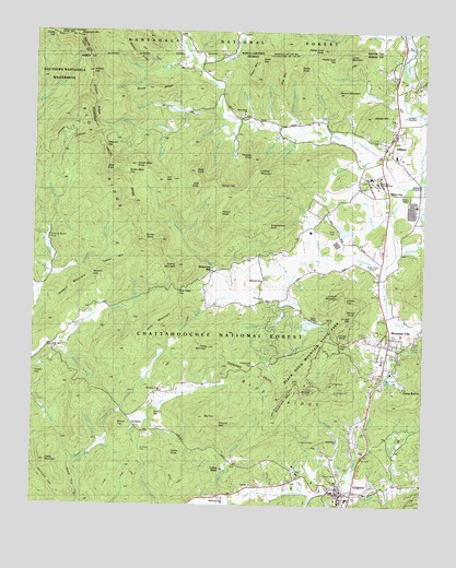 Dillard, GA Topographic Map - TopoQuest
