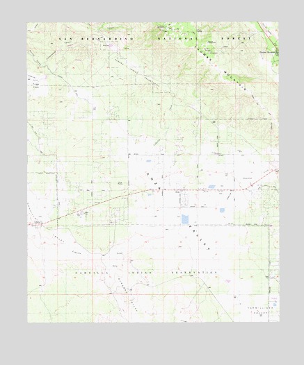 Anza, CA Topographic Map - TopoQuest
