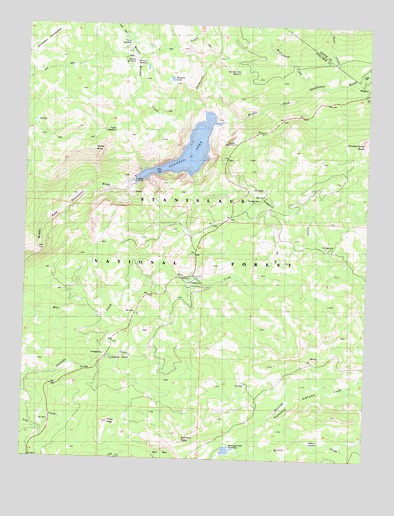 Donnell Lake, CA Topographic Map - TopoQuest