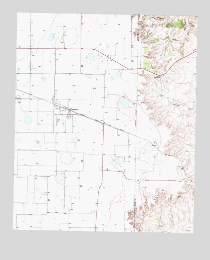 Dougherty, TX Topographic Map - TopoQuest