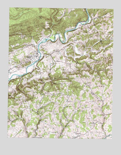 Dungannon, VA Topographic Map - TopoQuest
