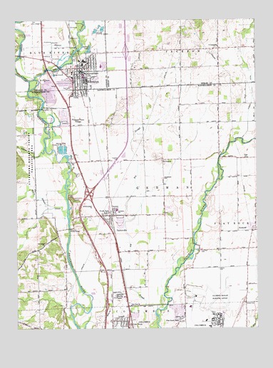 Edinburgh, IN Topographic Map - TopoQuest