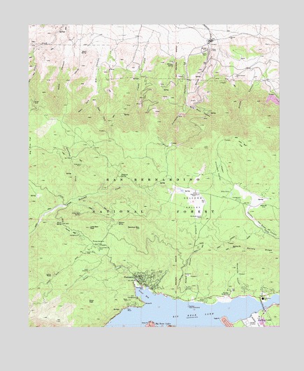 Fawnskin, CA Topographic Map - TopoQuest