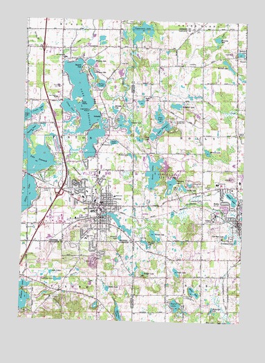 Fenton, MI Topographic Map - TopoQuest