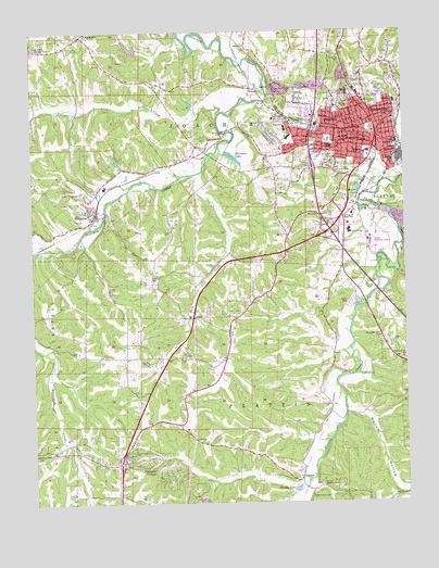 Festus, MO Topographic Map - TopoQuest