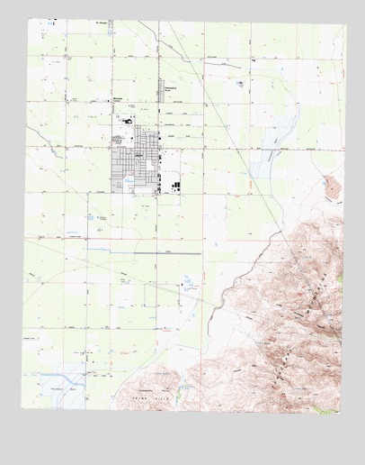 Arvin, CA Topographic Map - TopoQuest
