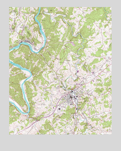 Galax, VA Topographic Map - TopoQuest