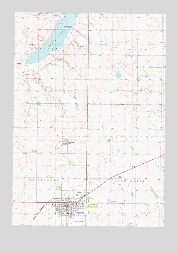 Gettysburg, SD Topographic Map - TopoQuest