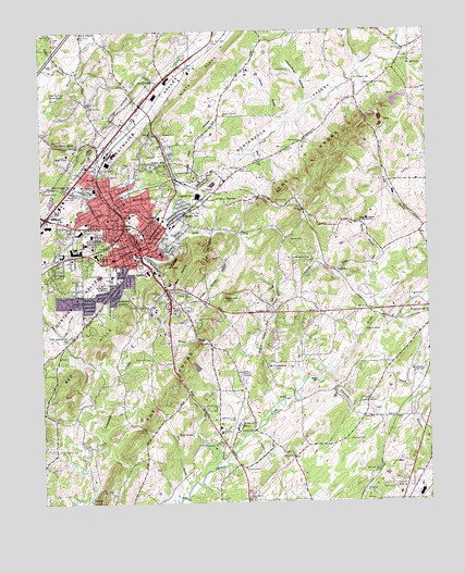 Athens, TN Topographic Map - TopoQuest