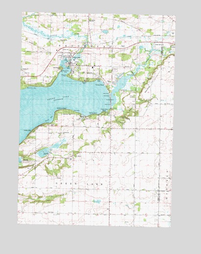Green Lake, WI Topographic Map - TopoQuest