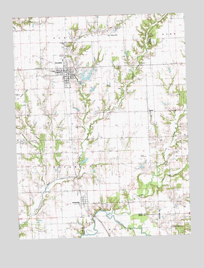 Greenfield, IL Topographic Map - TopoQuest