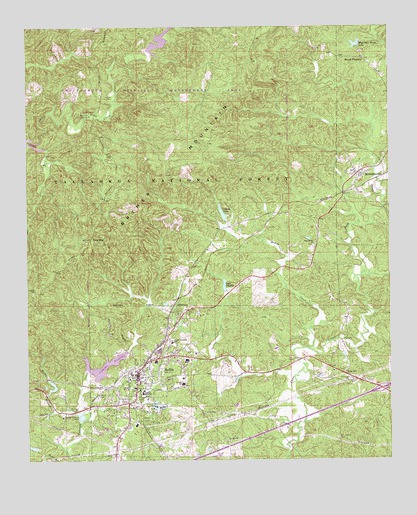 Heflin, AL Topographic Map - TopoQuest