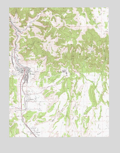 Helper, UT Topographic Map - TopoQuest
