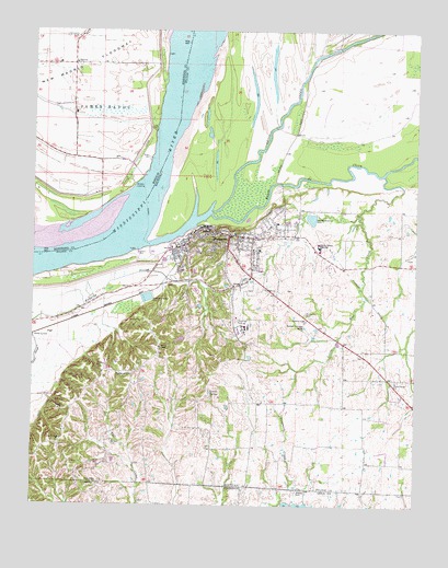 Hickman, KY Topographic Map - TopoQuest