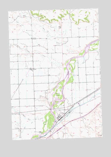 Huntley, MT Topographic Map - TopoQuest