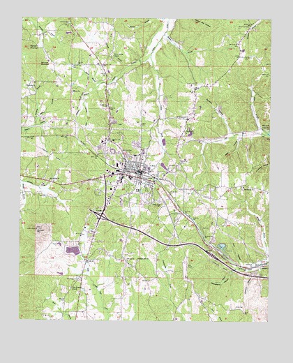 Iuka, MS Topographic Map - TopoQuest