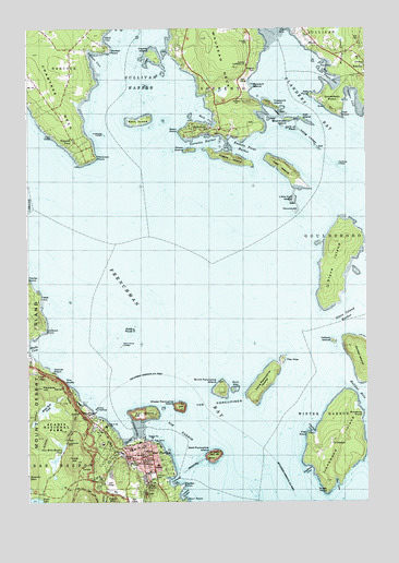 Bar Harbor, ME Topographic Map - TopoQuest