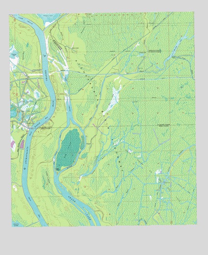 Lake Chicot, LA Topographic Map - TopoQuest