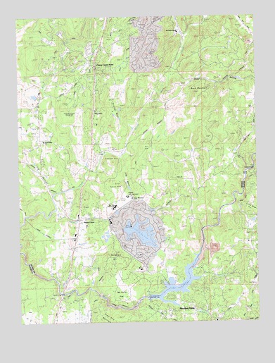 Lake Combie, CA Topographic Map - TopoQuest