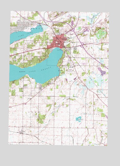Lake Geneva, WI Topographic Map - TopoQuest