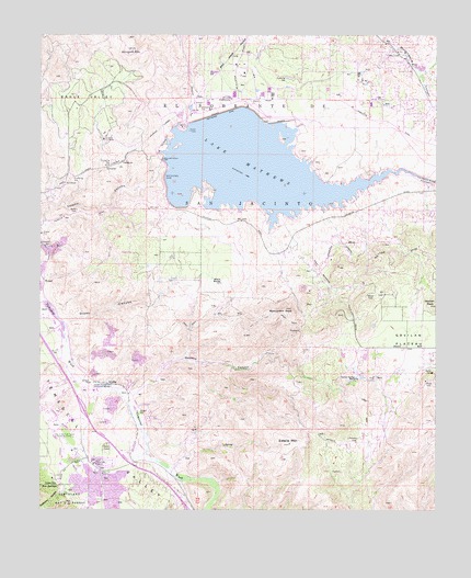 Lake Mathews, CA Topographic Map - TopoQuest