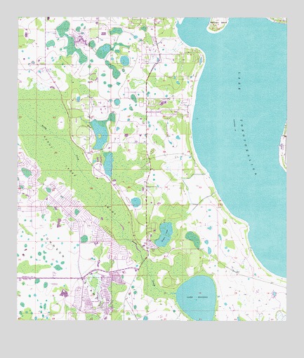 Lake Tohopekaliga, FL Topographic Map - TopoQuest