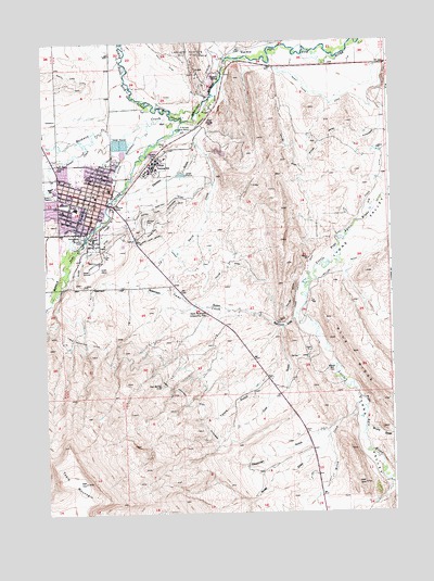 Lander, WY Topographic Map - TopoQuest