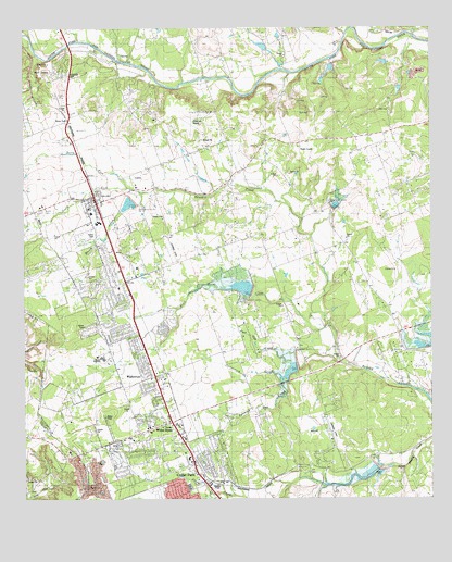 Leander, TX Topographic Map - TopoQuest