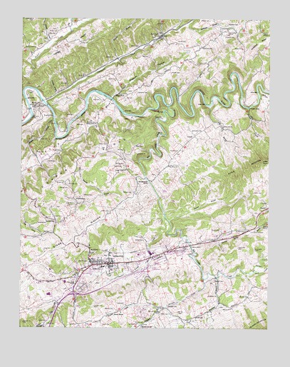 Lebanon, VA Topographic Map - TopoQuest