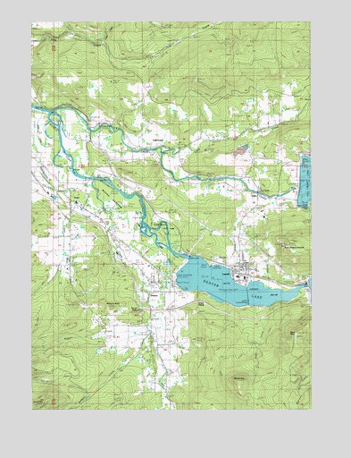 Lowell, OR Topographic Map - TopoQuest