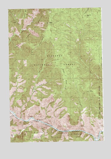 Mackay Bar, ID Topographic Map - TopoQuest