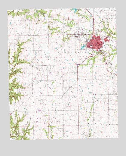Madill, OK Topographic Map - TopoQuest