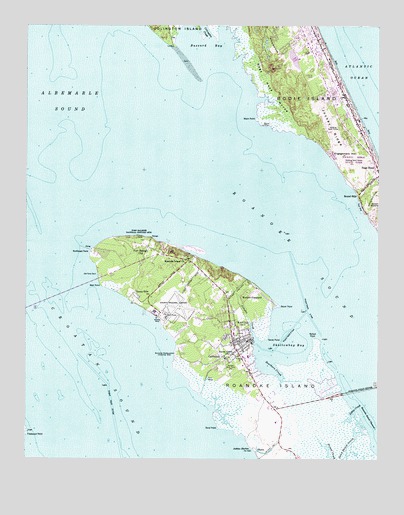 Manteo, NC Topographic Map - TopoQuest