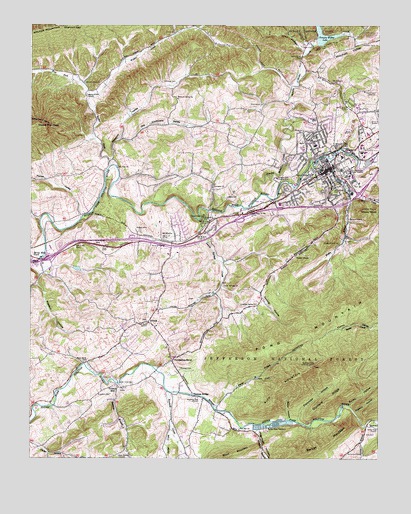 Marion, VA Topographic Map - TopoQuest