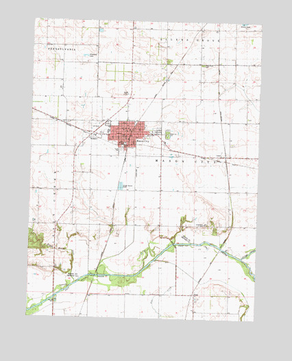 Mason City, IL Topographic Map - TopoQuest