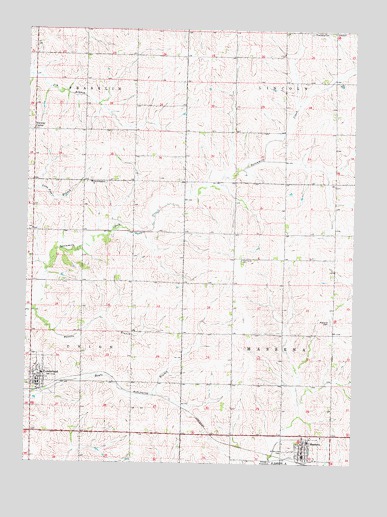 Massena, IA Topographic Map - TopoQuest