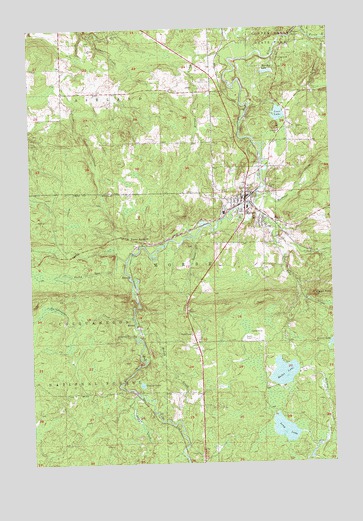 Mellen, WI Topographic Map - TopoQuest