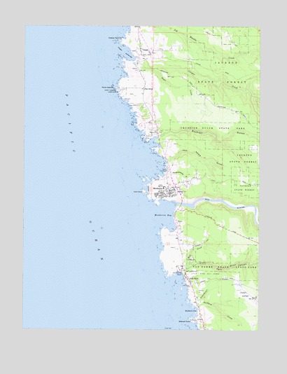 Mendocino, CA Topographic Map - TopoQuest