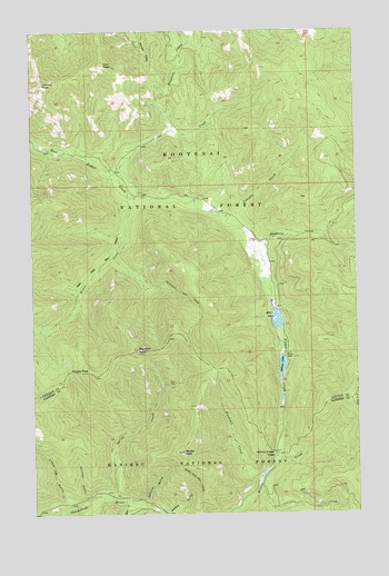 Miller Lake, MT Topographic Map - TopoQuest