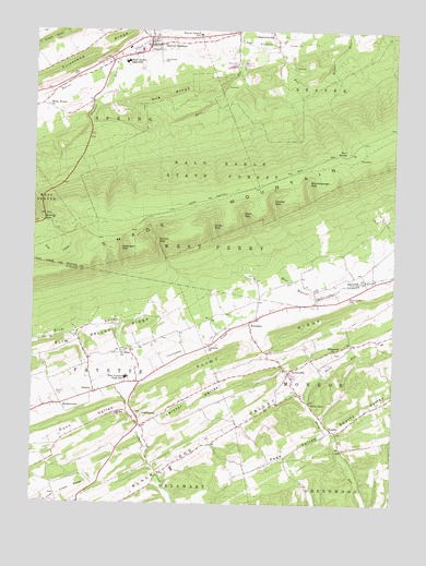 Beaver Springs, PA Topographic Map - TopoQuest