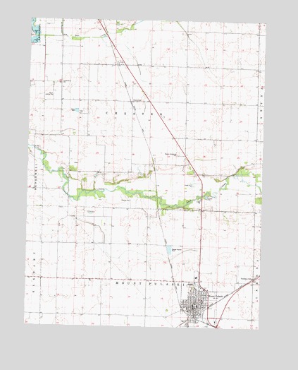 Mount Pulaski, IL Topographic Map - TopoQuest