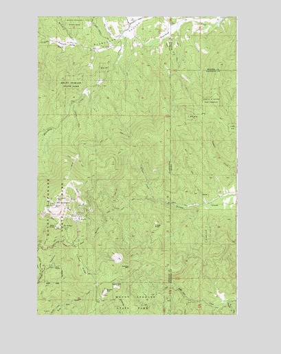 Mount Spokane, WA Topographic Map - TopoQuest