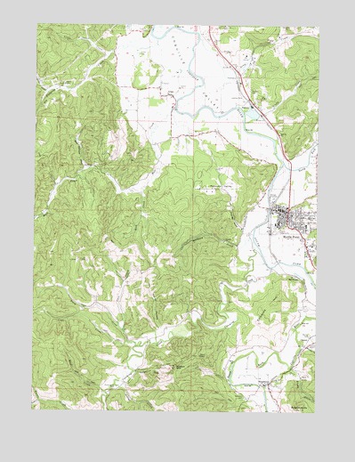 Myrtle Point, OR Topographic Map - TopoQuest