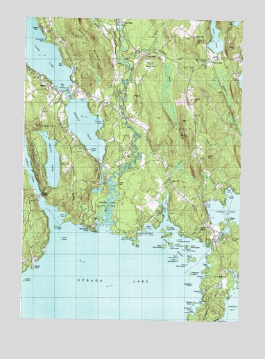 Naples, ME Topographic Map - TopoQuest