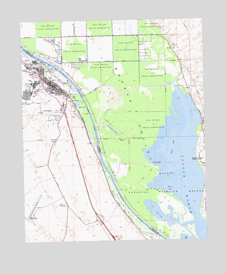 Needles, CA Topographic Map - TopoQuest