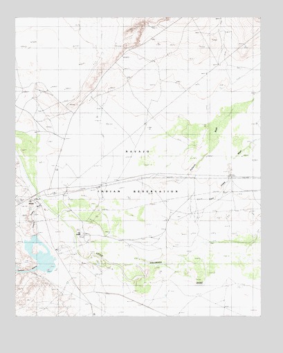 Old Leupp, AZ Topographic Map - TopoQuest
